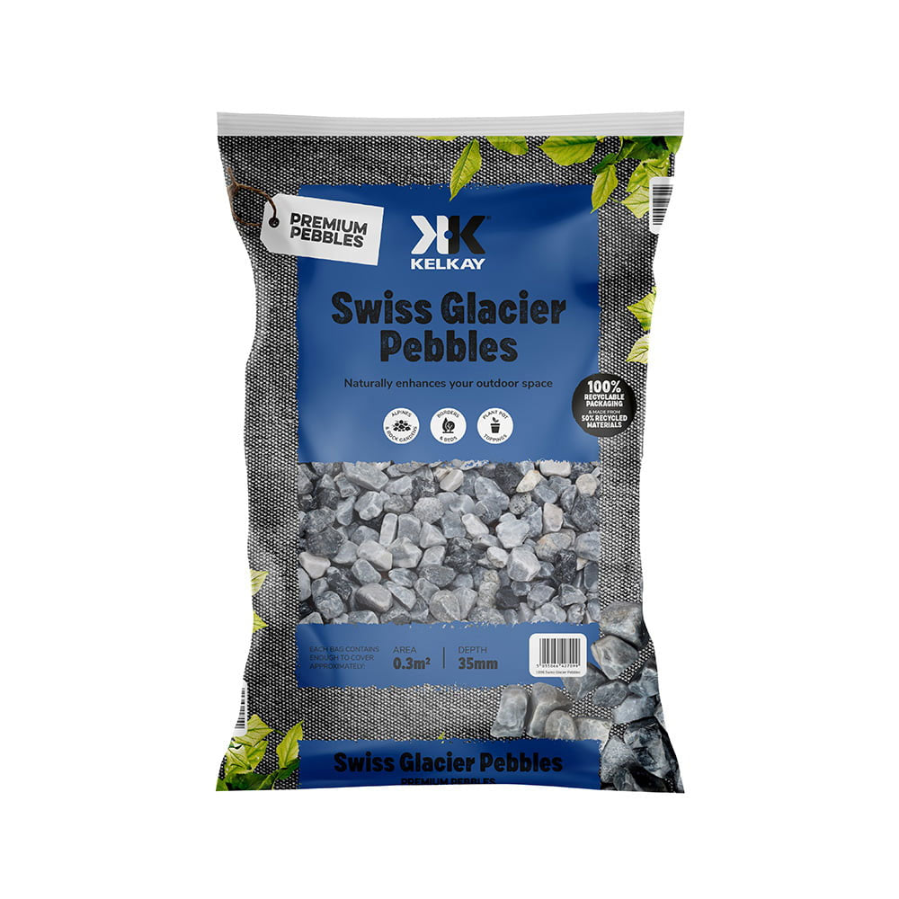KelKay Swiss Glacier Pebbles Large Bag – Sefton Meadows Garden Centre